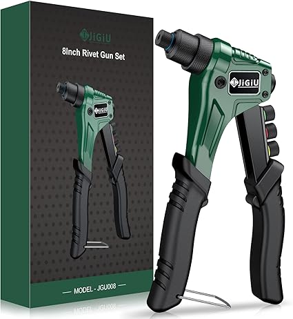 JiGiU Pop Rivet Gun with 200pcs Rivets Rivet Gun Set Rivet Tool Kit ...