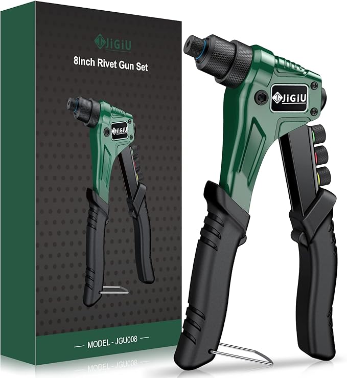 JiGiU Pop Rivet Gun with 200pcs Rivets Rivet Gun Set Rivet Tool Kit ...