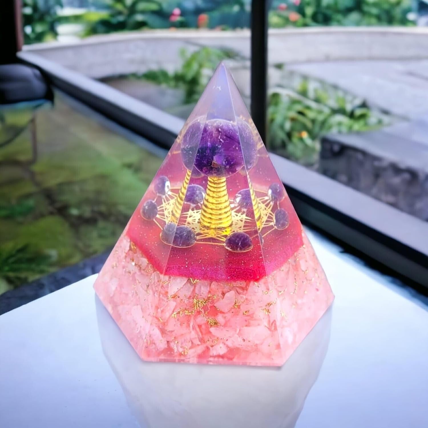 Buy Crystals and More Rose Quartz Pyramids Reiki Healing Pyramid Energy ...