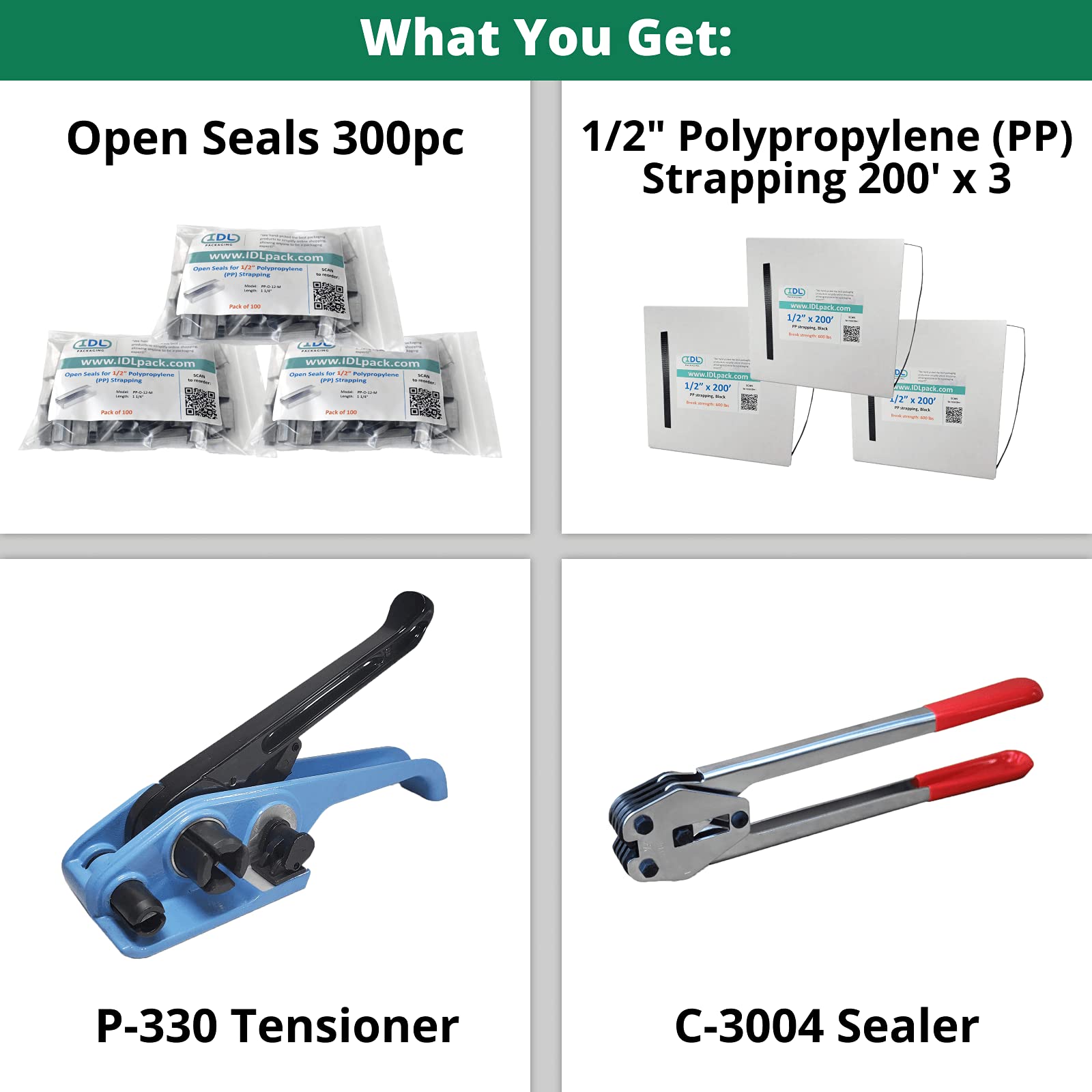 IDL Packaging Portable 1/2" x...B088QFHFMP | Encarguelo.com