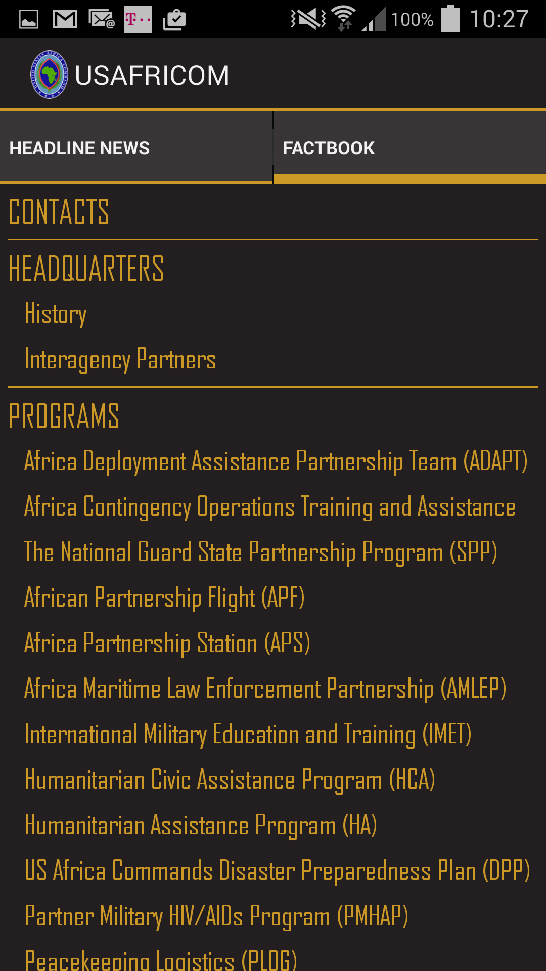 AFRICOM Fact App - App on Amazon Appstore