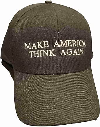 Make America Think Again Hat 2006 ? Embroidered Adjustable Cap, Black ...