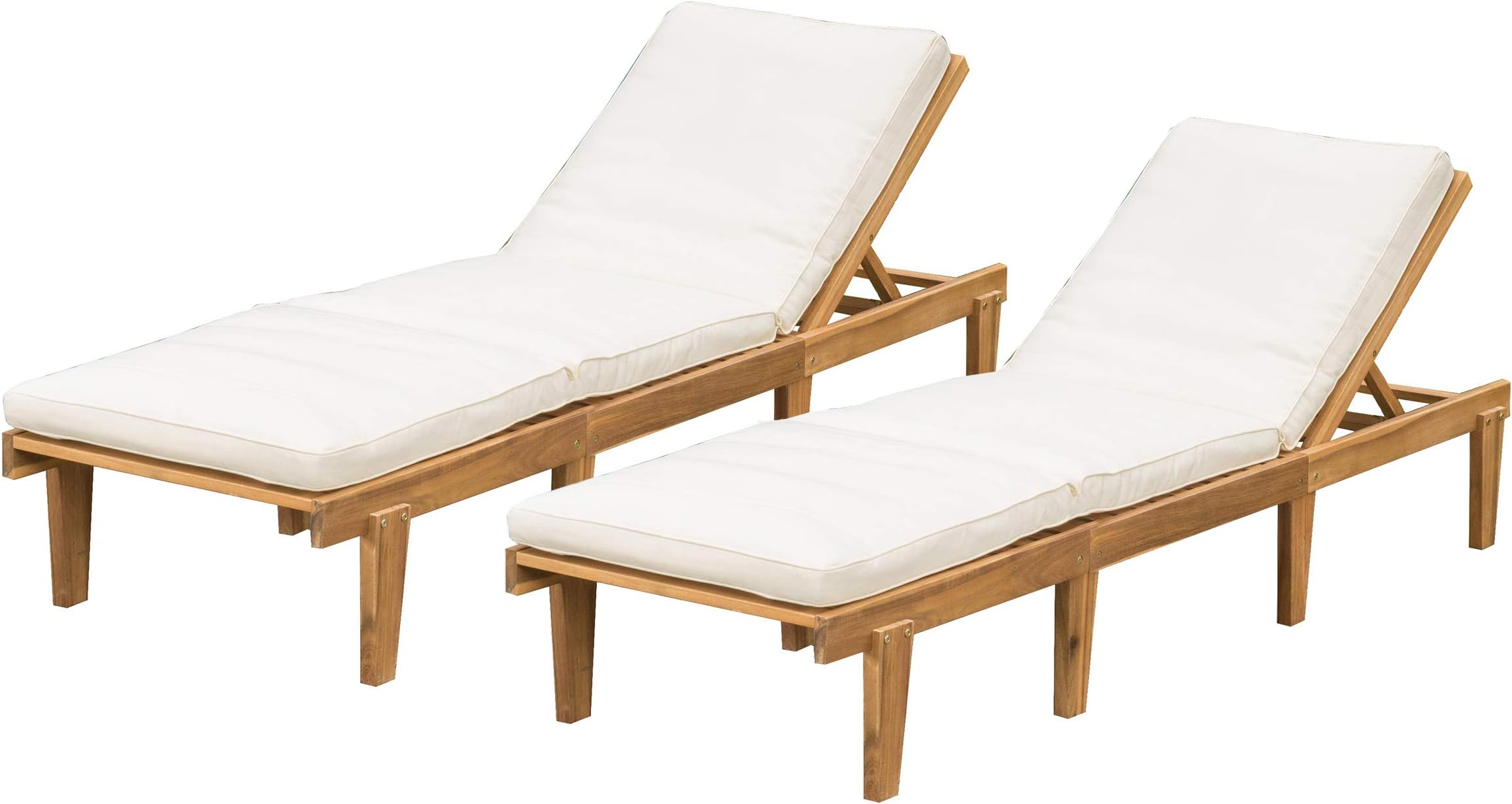 Amazon.com : Christopher Knight Home Outdoor Pool/Deck Furniture, Teak ...