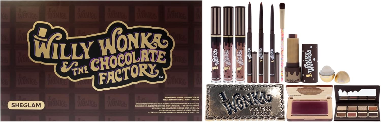 Sheglam Willy Wonka Full Makeup Collection Set – The Chocolate Factory ...
