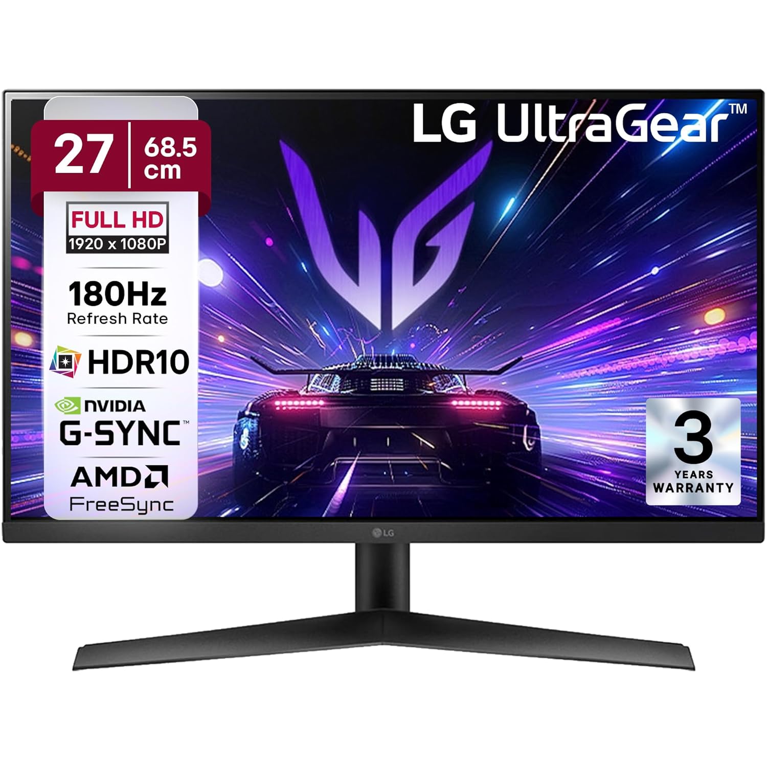 LG 27GS60F 68.5 cm(27 Inch) UltraGear FHD(1920x1080) IPS Gaming Monitor ...
