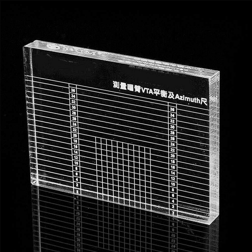 VTA Measuring Azimuth Ruler,Phono Tonearm Alignment Ruler Acrylic Vinyl ...