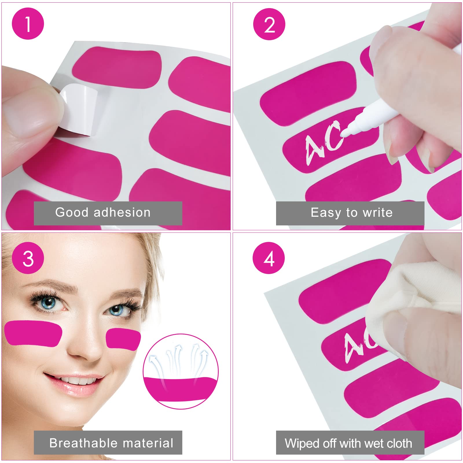 Snapklik.com : 60 Pairs Eye Black Stickers For Kids Customizable Sports ...