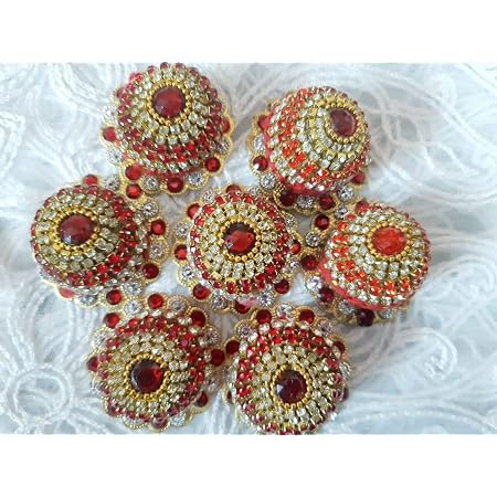 Buy Vimal Craft Decorated Red Supari/Beetle Nuts-Sets of 7 Online at ...