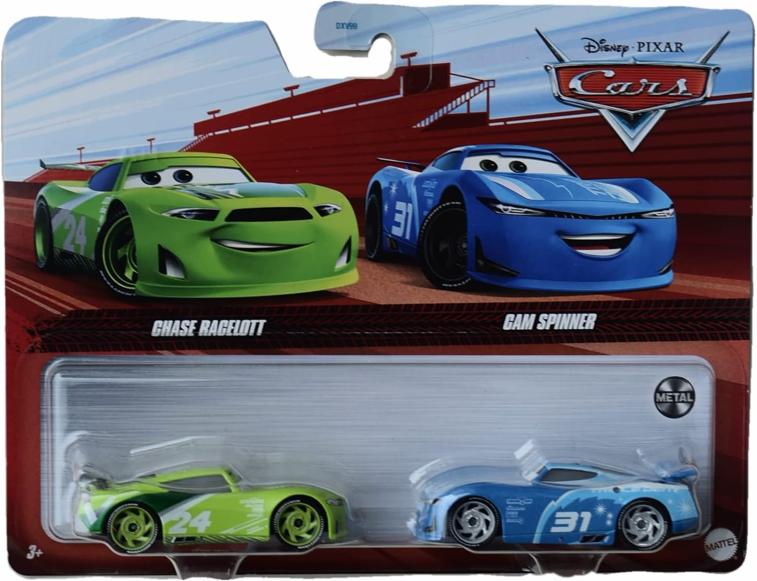 Amazon.com: Disney Pixar Cars Chase Racelott and Cam Spinner : Toys & Games