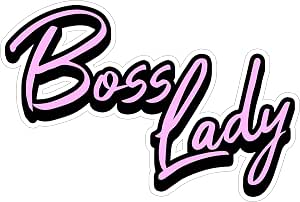 Amazon.com: Boss Lady Sticker 4 Inch Girl Boss Girl Power Female ...
