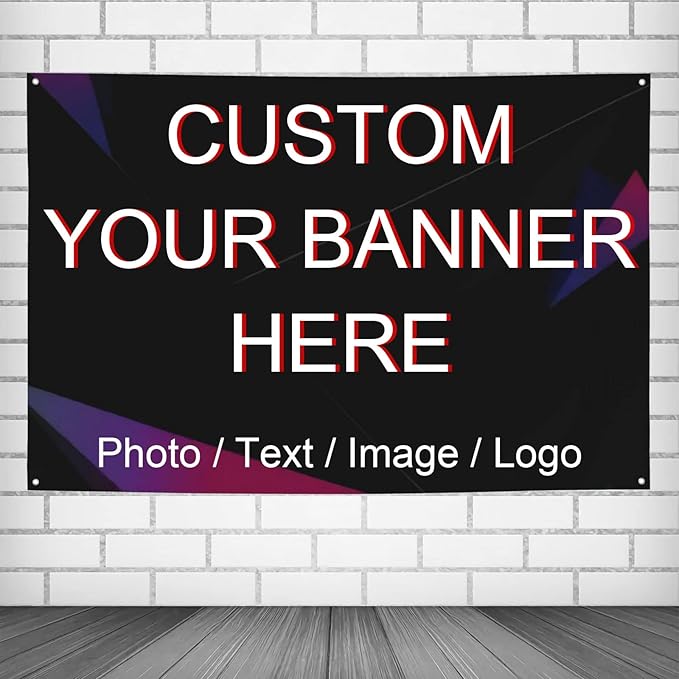 Amazon.com: Custom Banners And Signs Customize For Outdoor Personalized ...