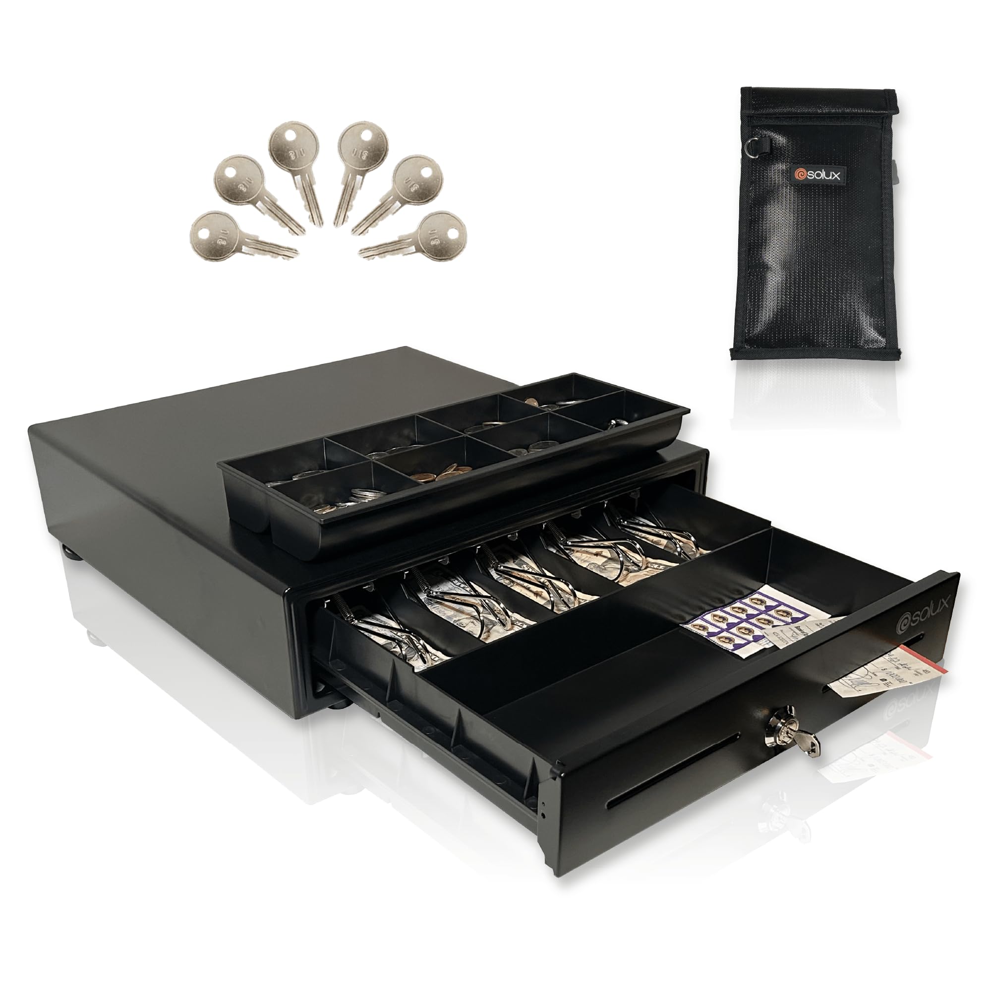 Amazon.com : SOLUX 16" Cash Drawer - Cash Registers - Cash Register ...