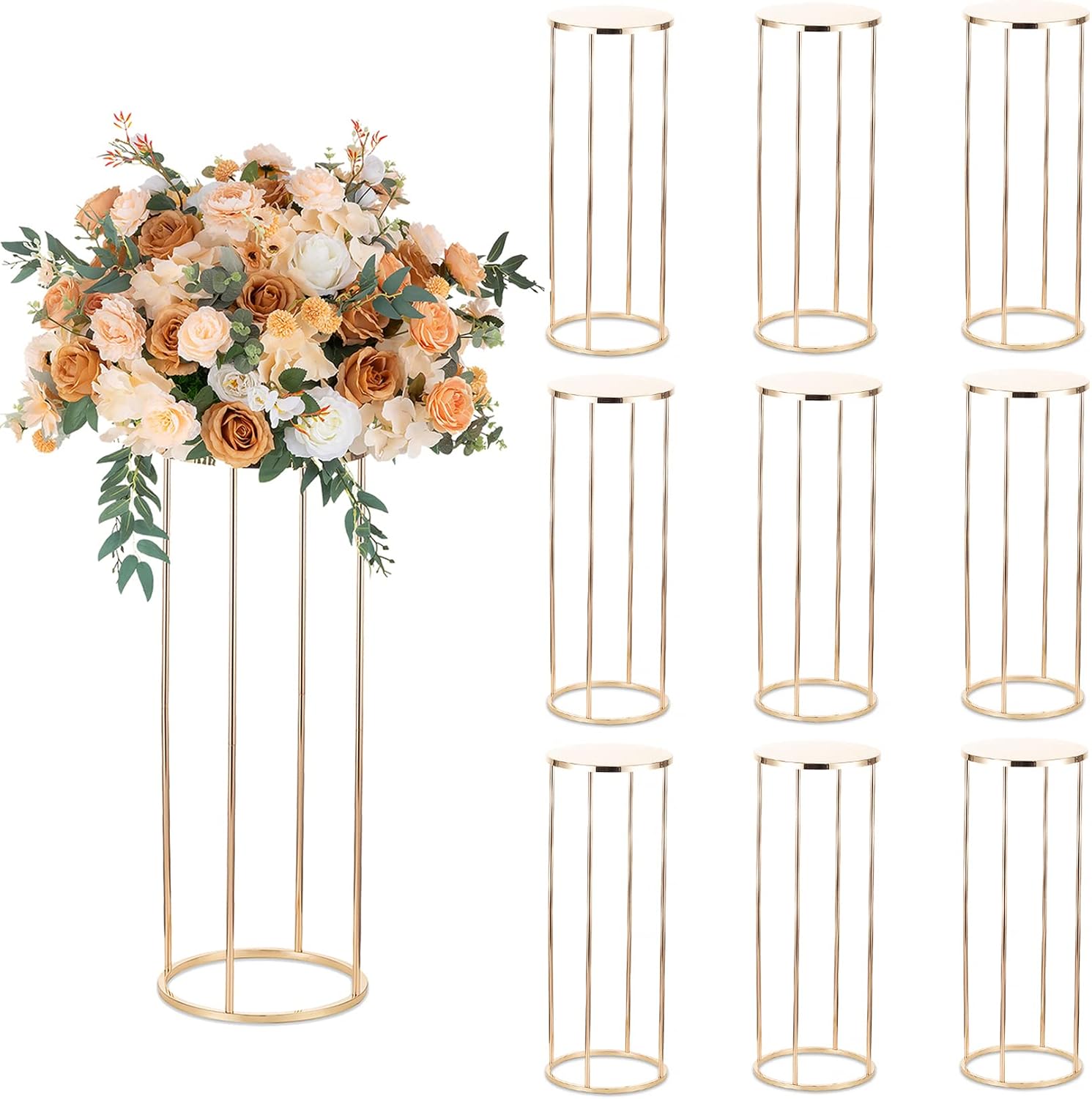 Amazon.com: Sziqiqi Wedding Table Flower Centerpiece Decoration Tall ...