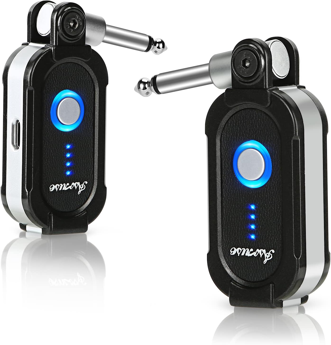 Amazon.com: UHF Wireless Guitar System, Rechargeable Digital Wireless ...
