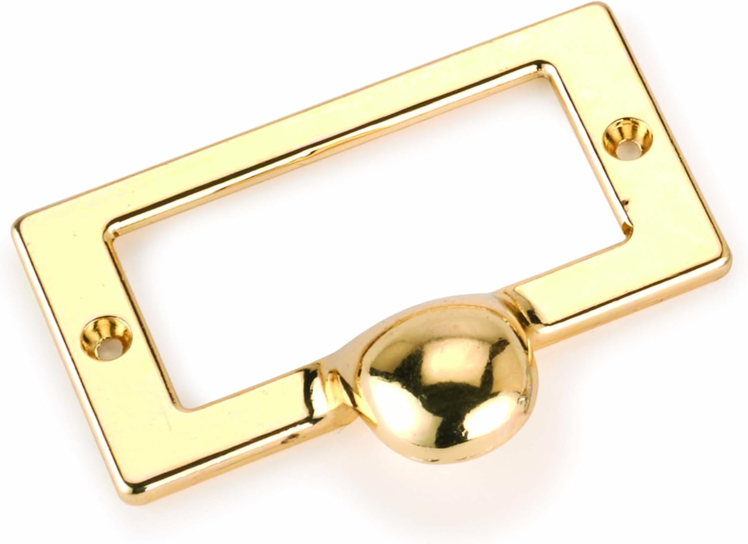 HIGHPOINT Drawer Pull with Card Holder Polished Brass Finish - Cabinet ...