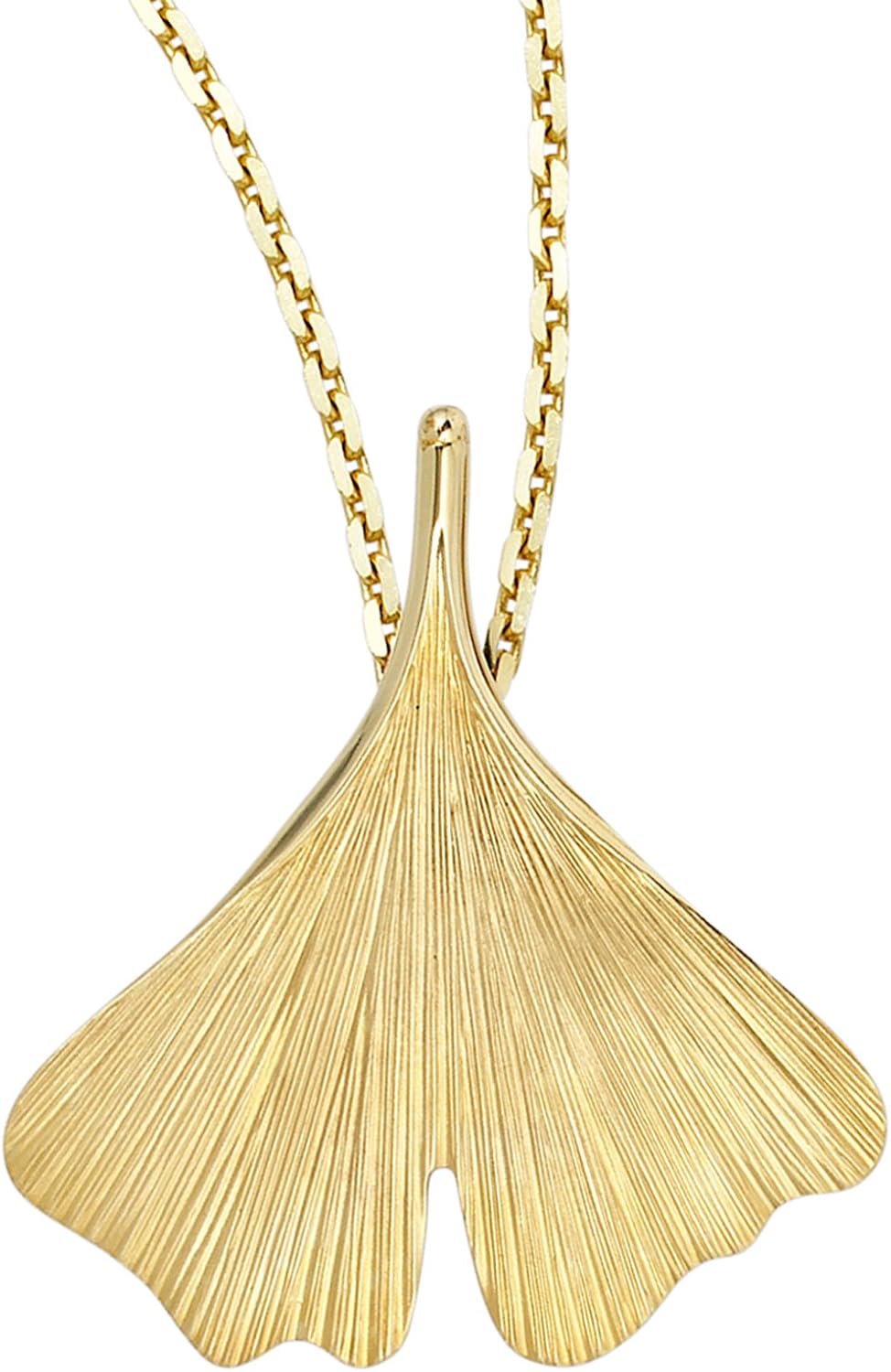 Jobo Damen Anhänger Ginko Ginkgo 375 Gold Gelbgold Goldanhänger ...
