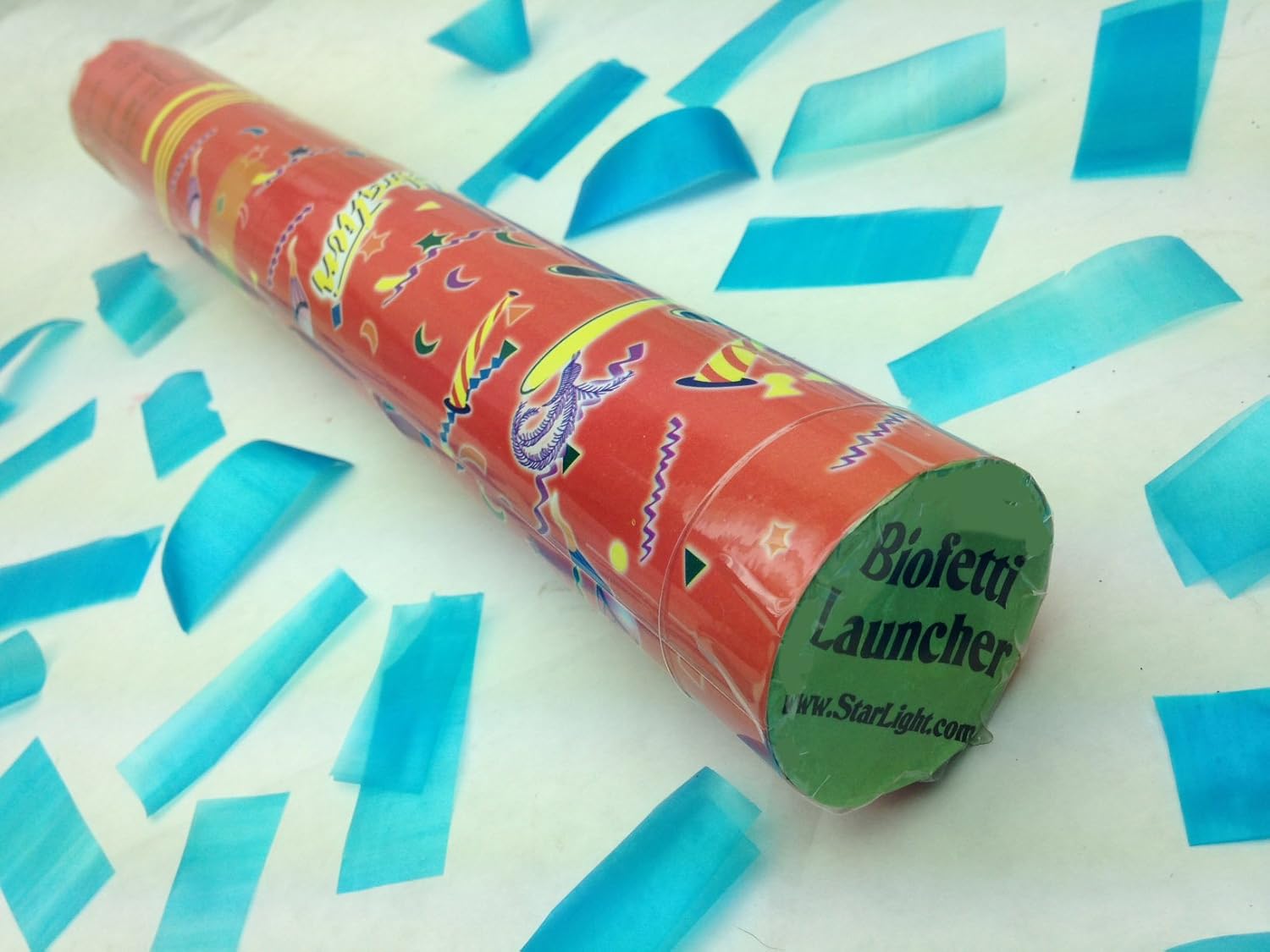 Amazon.com: Blue Biodegradable Disposable Confetti Launcher : Home ...