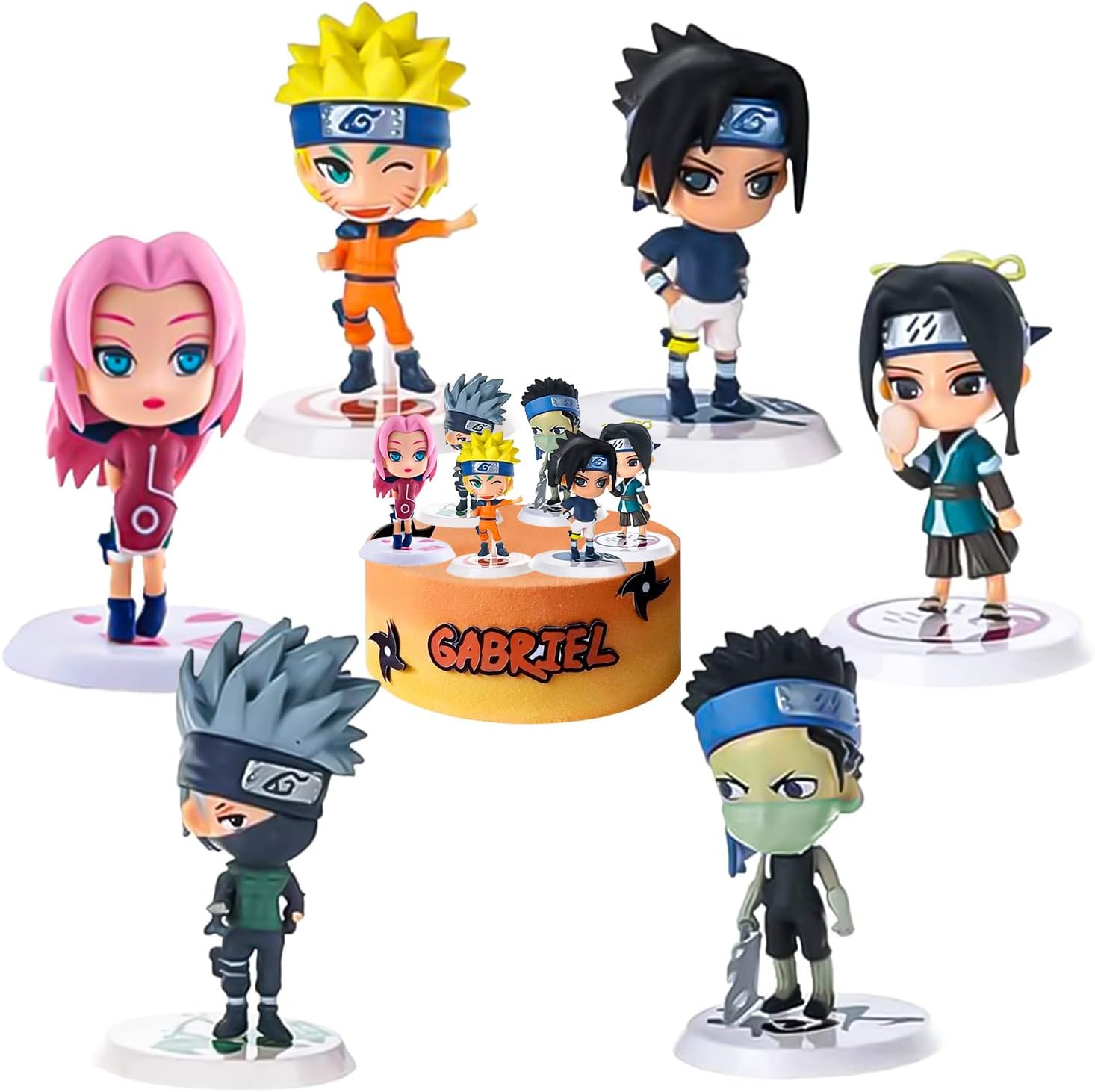 Mini Figure Set, 6 Pieces, Cupcake Topper, Cake Topper, Cake Topper ...