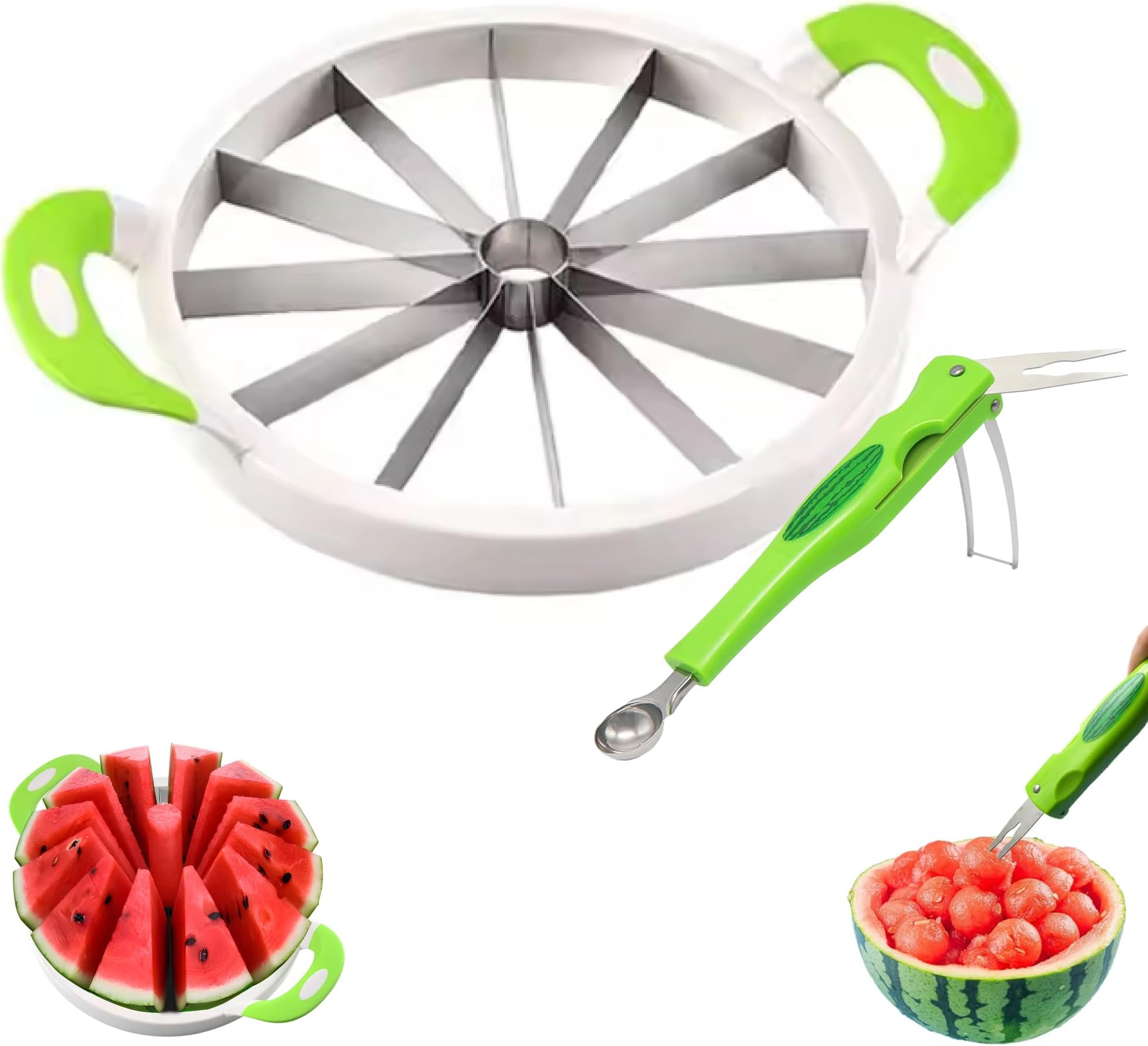 Amazon.com: Watermelon Cutter Slicer Tool 4-Piece Set - Extra Large ...
