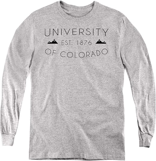 Amazon.com: University of Colorado Official Simple Youth Long Sleeve T ...