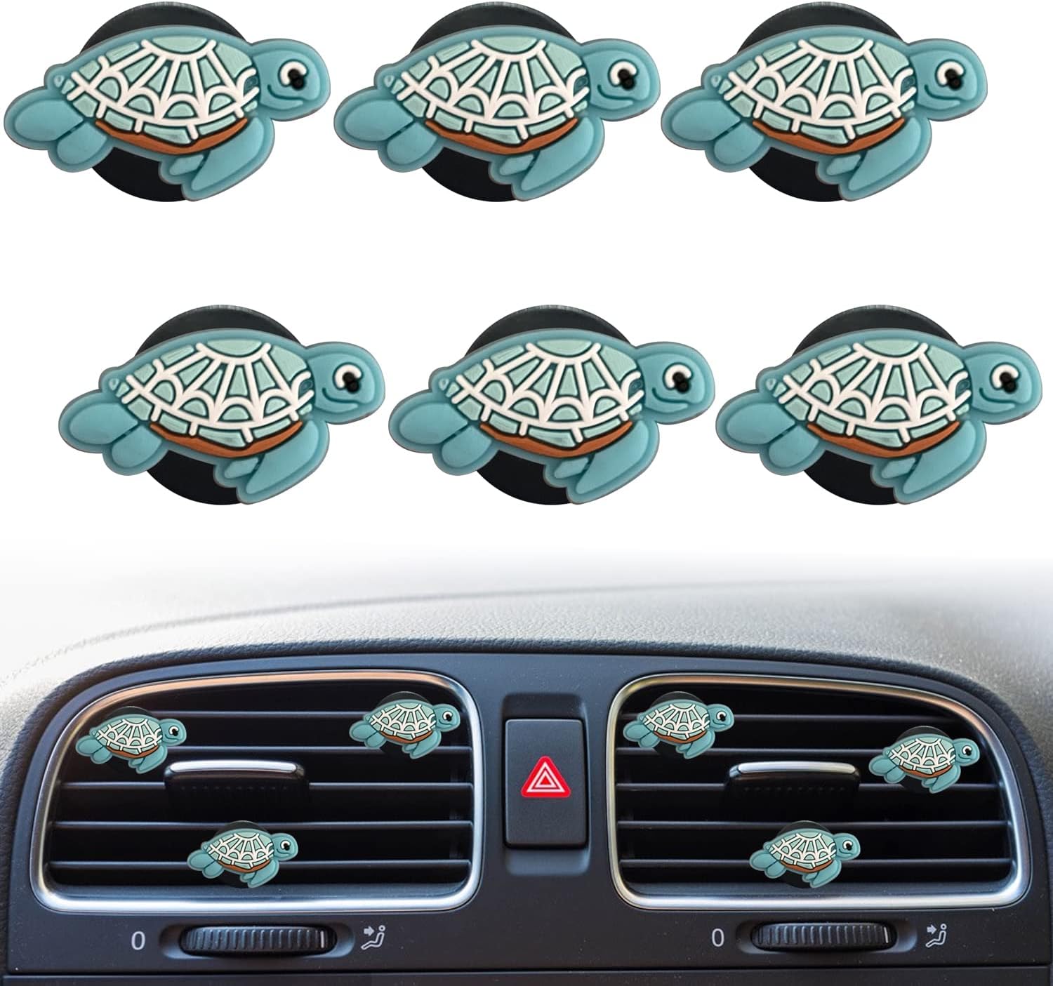 Amazon.com: Cute Turtle Air Vent Clips, 6 Pcs Turtle Car Air Fresheners ...