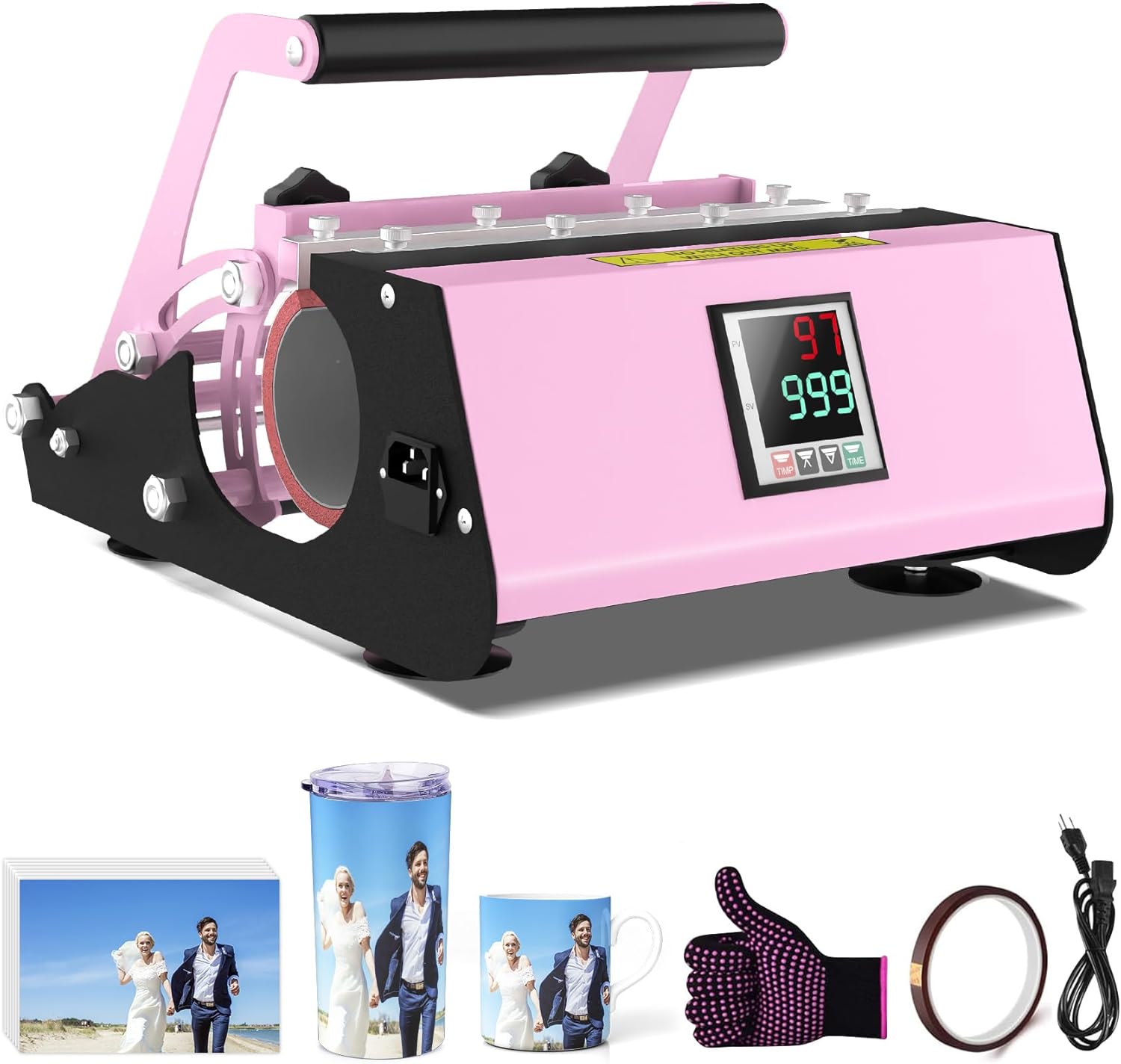 Slendor Tumbler Heat Press Machine for 20oz-30oz Sublimation Blank ...