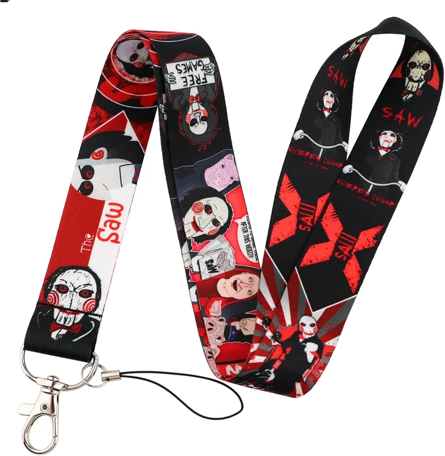 Amazon.com: Pinstant Saw Jigsaw Billy the Puppet Mask Classic Horror ...