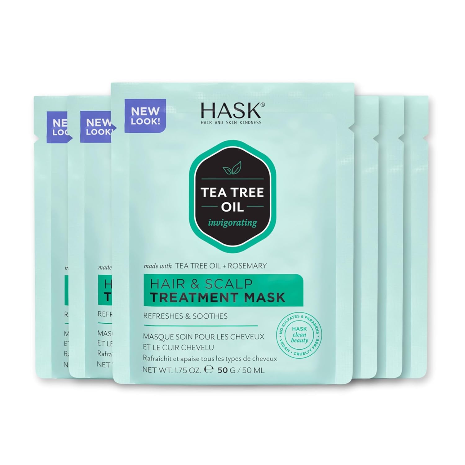 Amazon.com: HASK TEA TREE Revitalizing Deep Conditioner Treatments for ...