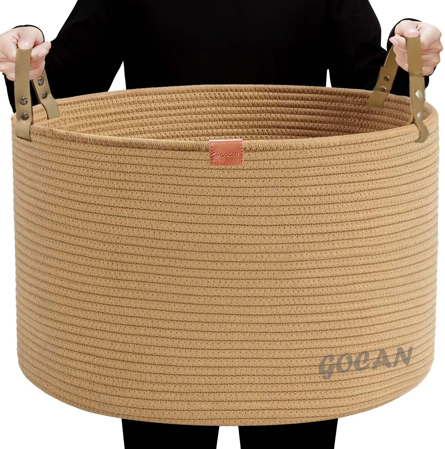 Amazon.com: Home Basics Wicker Laundry Basket (Natural) : Home & Kitchen