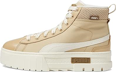 Amazon.com | PUMA Mayze Mid Safari Sand Dune/Alpine Snow/Chocolate Chip ...