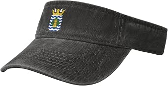 Escudo De Vieques, Puerto Rico Sun Visor Hats for Women Men Adjustable ...