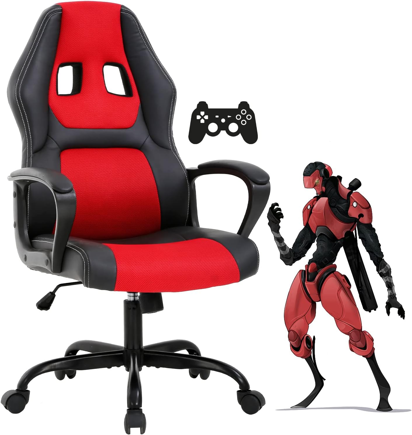 Amazon.com: Office Chair PC Gaming Chair Cheap Desk Chair Ergonomic PU ...