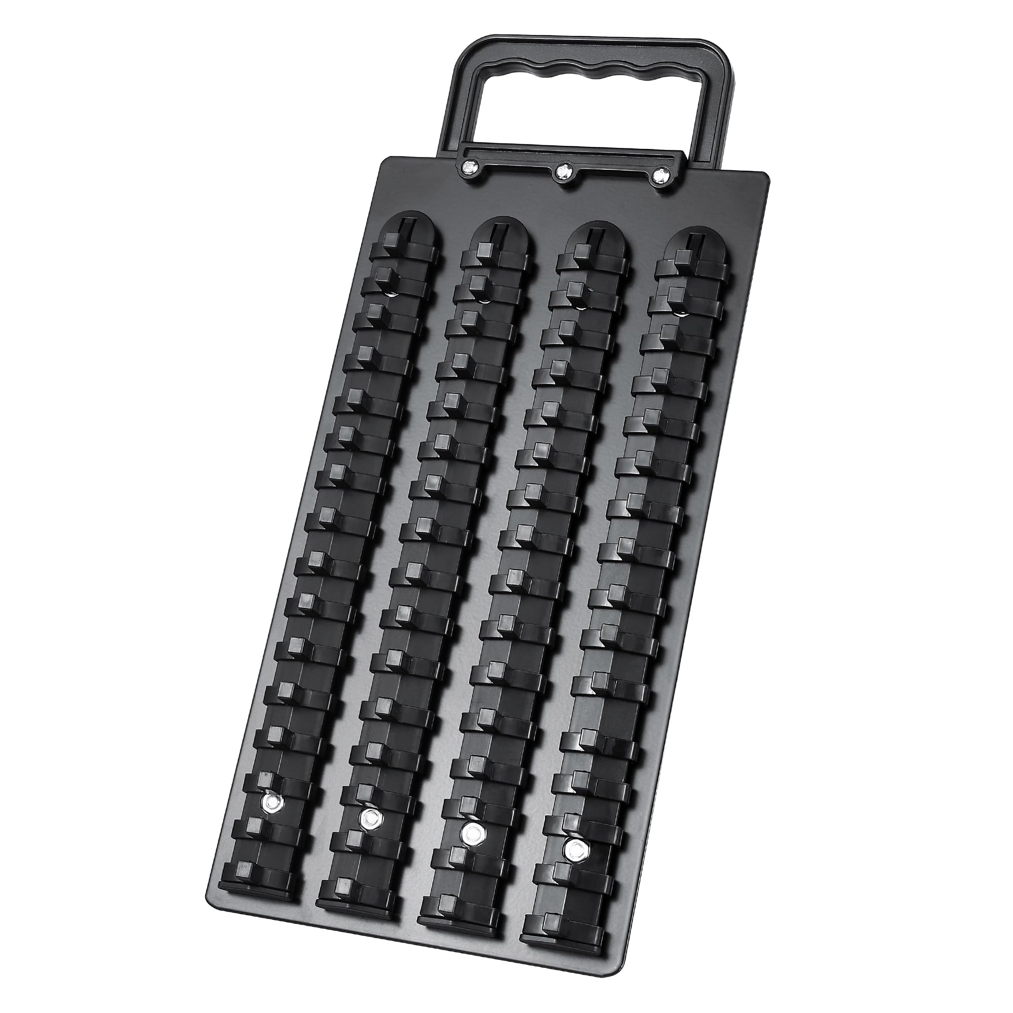 Snapklik.com : Reniteco 64-Piece Portable Socket Organizer Steel Tray