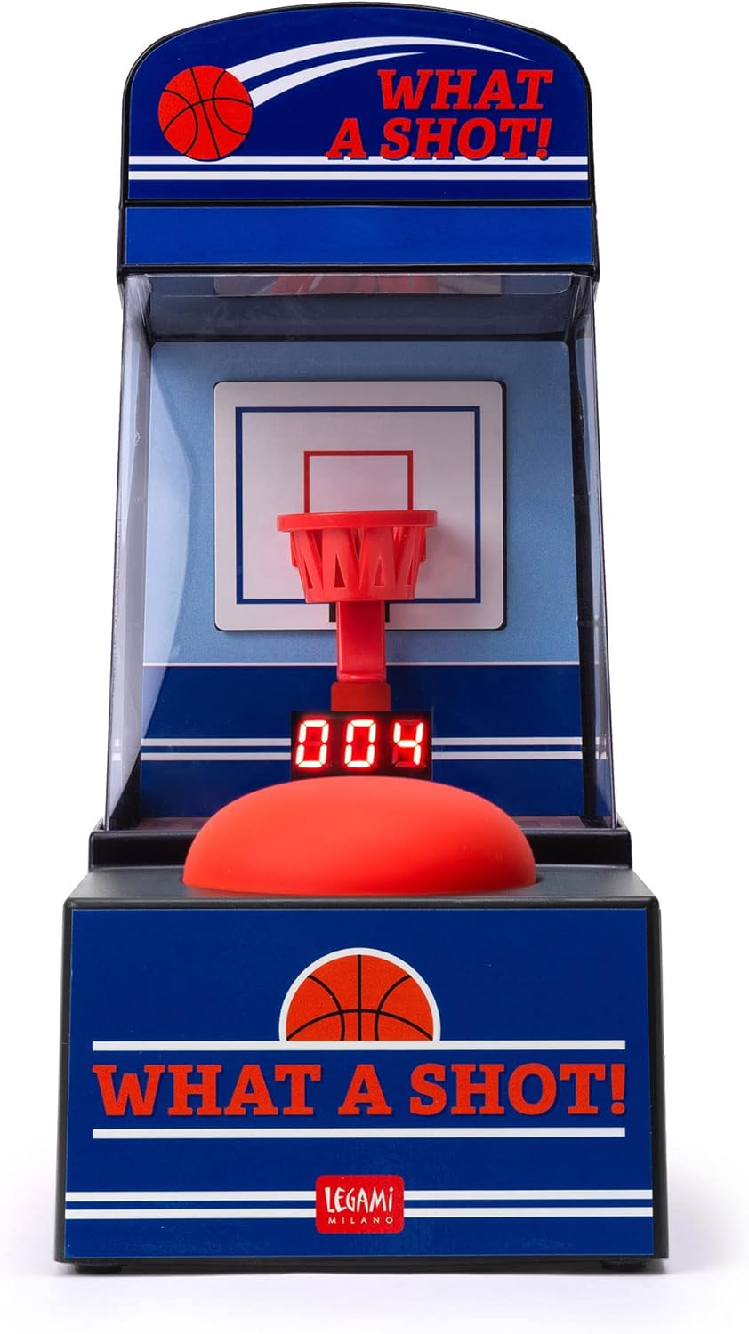 Legami- Mini Arcade di Basket, 3 Intervalli di Gioco 45, 90, 120 ...