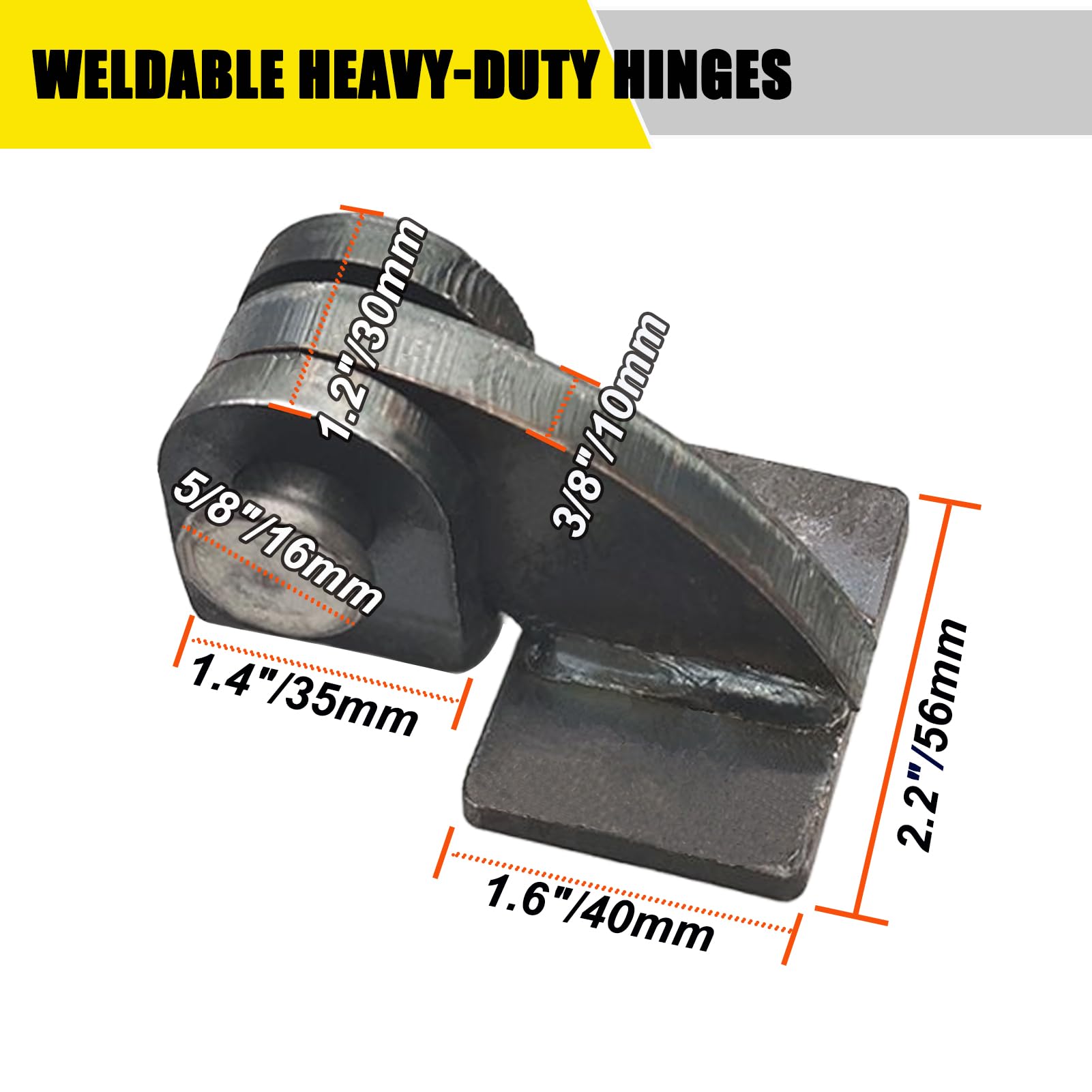Snapklik.com : BIGalleons 10pcs Weld-On Dump Truck Hinges