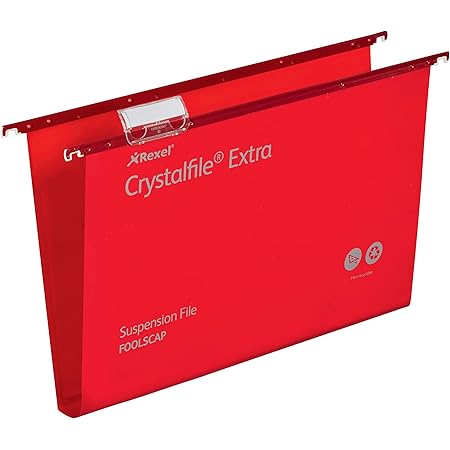 Rexel Foolscap Heavy Duty Suspension Files with Tabs and Inserts for ...