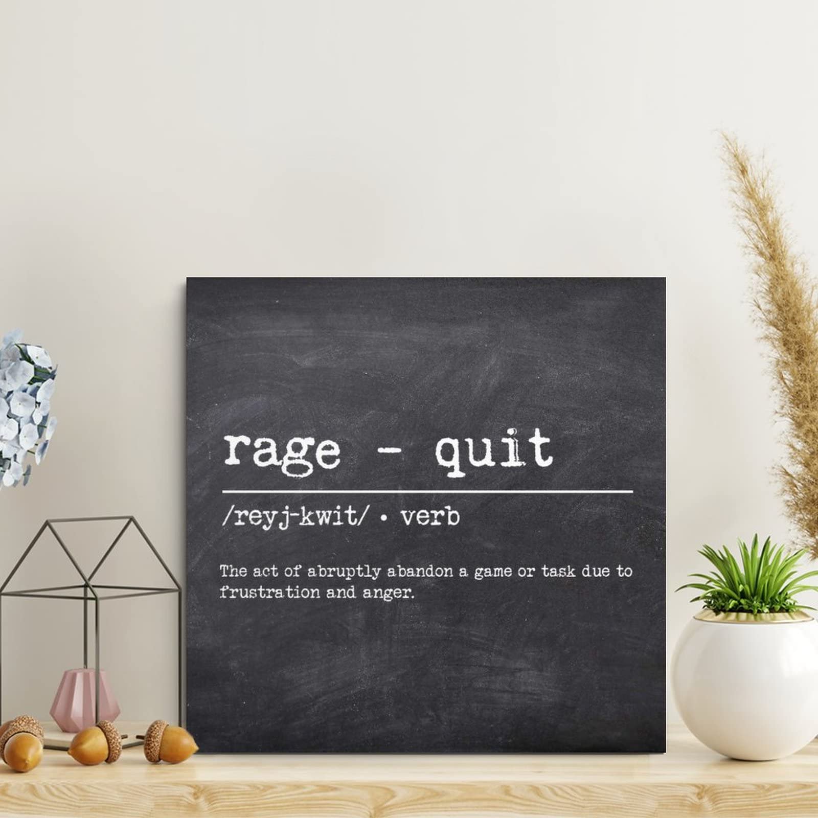 Amazon.com: Rage - Quit Definition Wood Sign Rage - Quit Definition ...