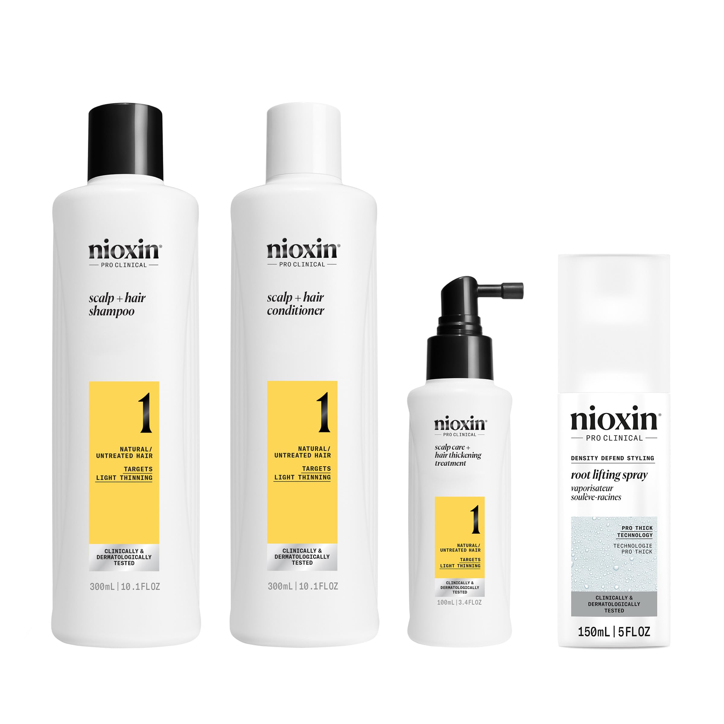 Amazon.com: Nioxin System Kit 1 + Thickening Spray, For Natural Hair ...