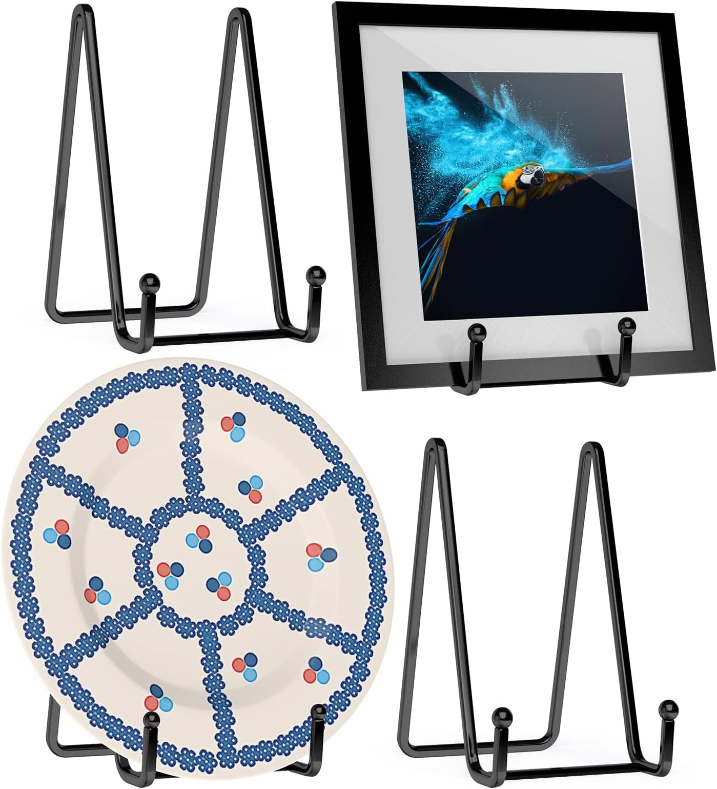 Amazon.com: Semetall 2 Pack Multifunction Plastic Display Stand Plate ...