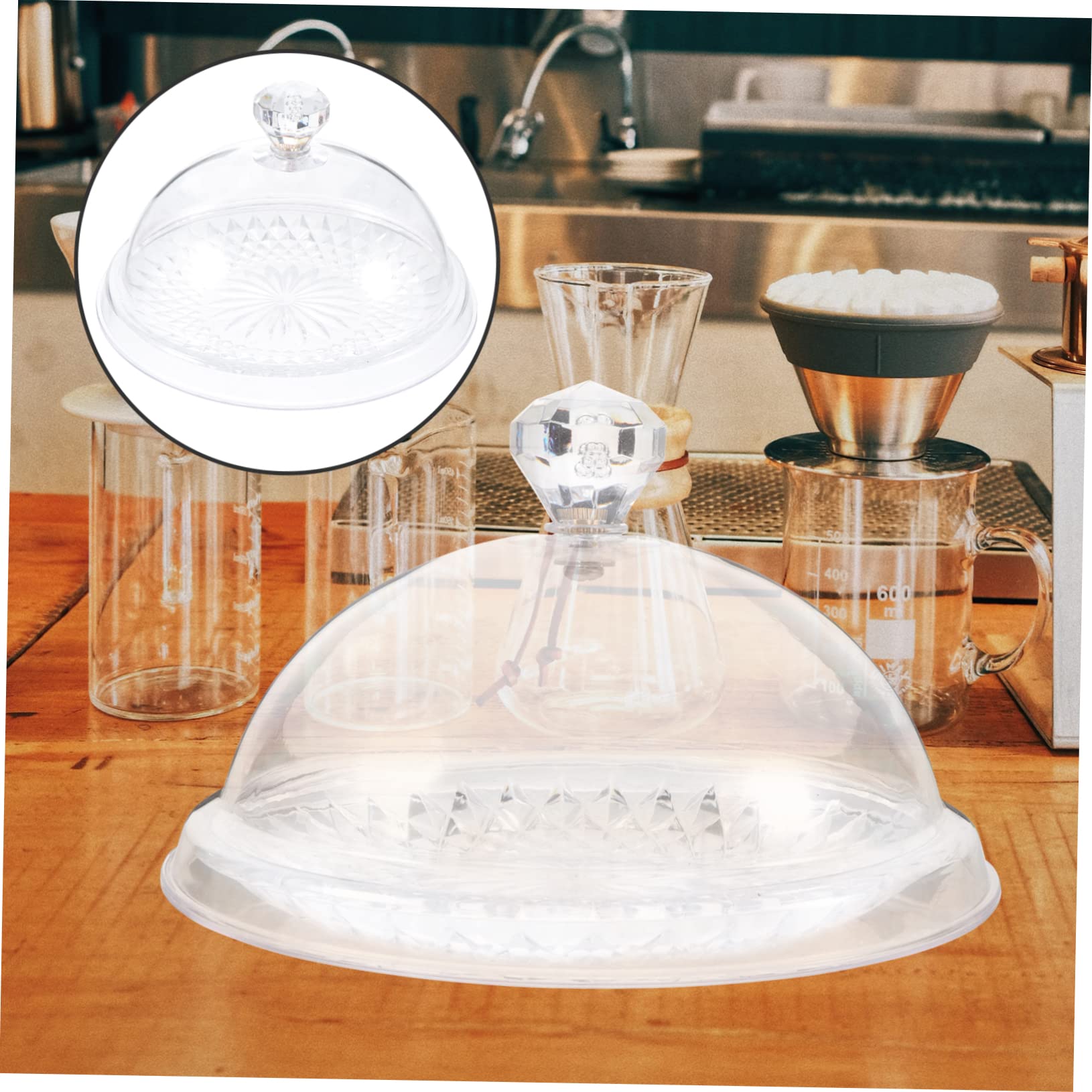 Cake Stand With Dome Lid ABOOFAN Plastic Cake Dome Cover, Rectangular ...