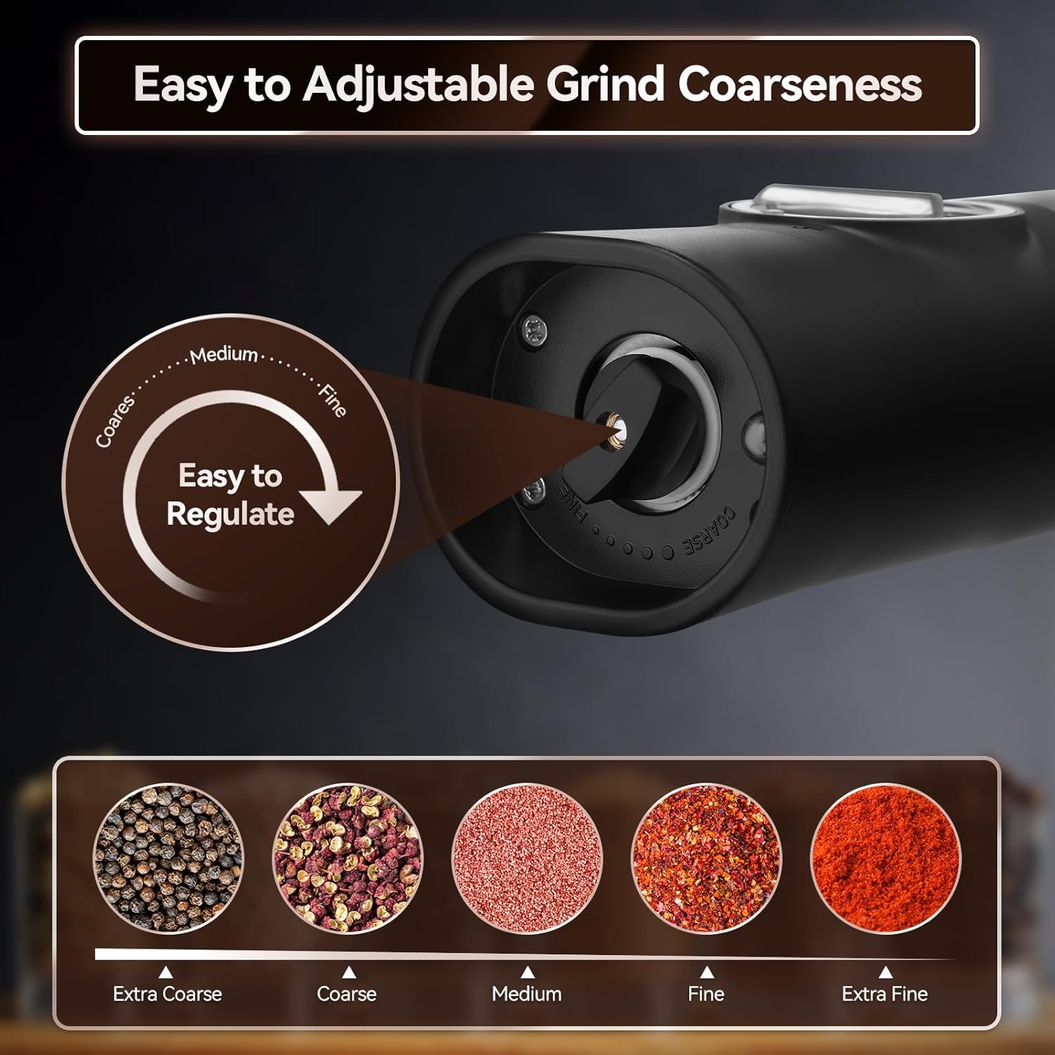 Gravity – Juego de molinillo automático de sal y pimienta, salero ...