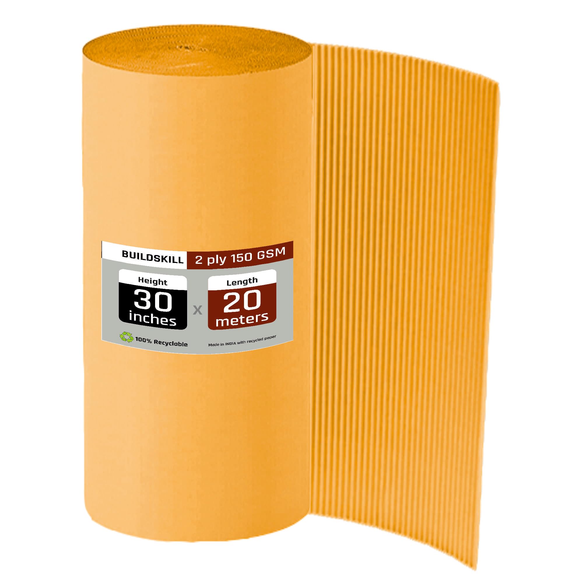 Buildskill Packing Material, Corrugated Roll, Brown Paper 2Ply 30"x20 ...