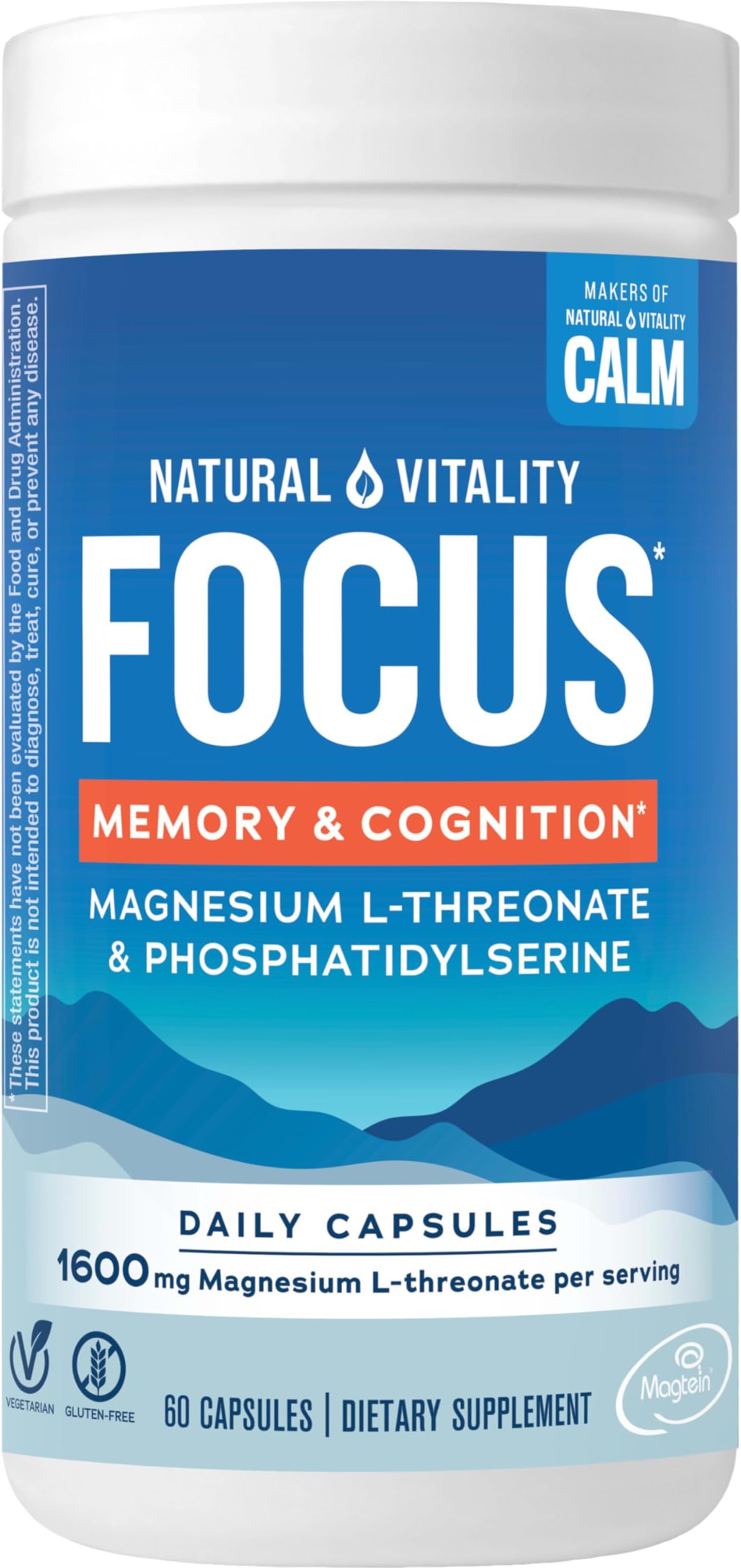 Amazon.com: Natural Vitality Focus, Magnesium L-Threonate and ...