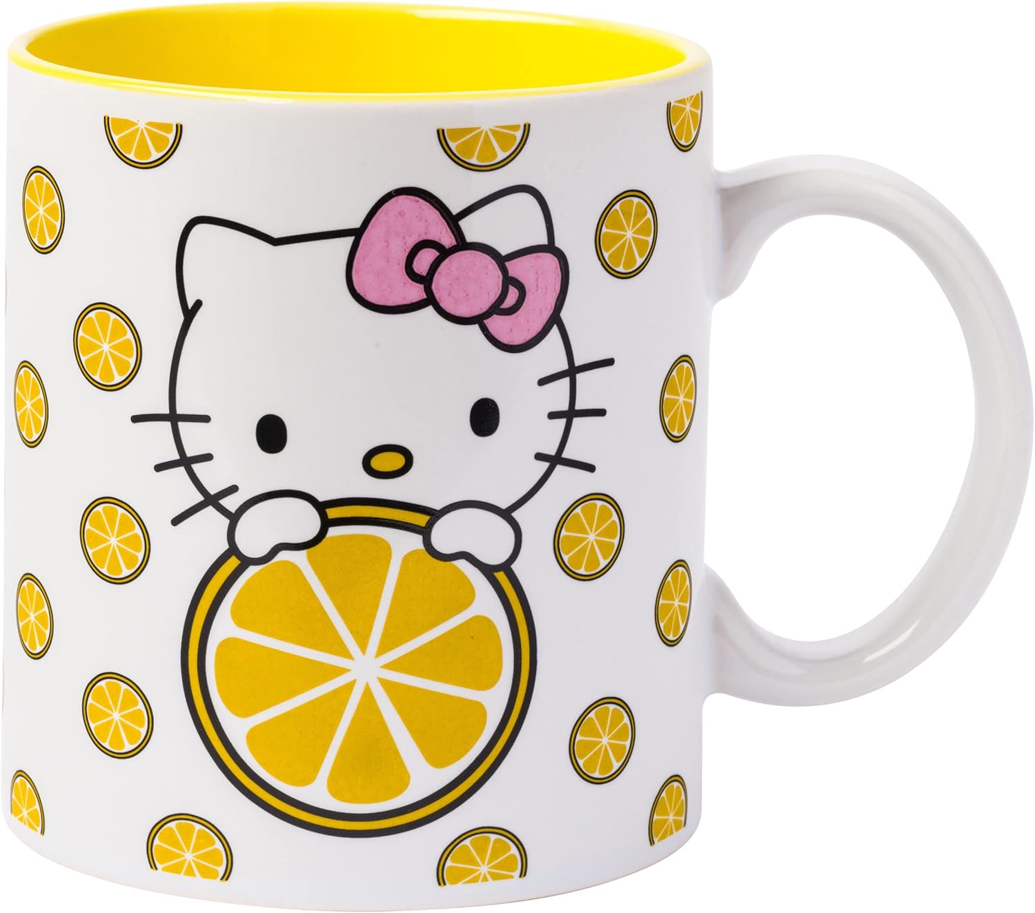 Amazon.com: Silver Buffalo Sanrio Hello Kitty Lemon Slices Pattern ...