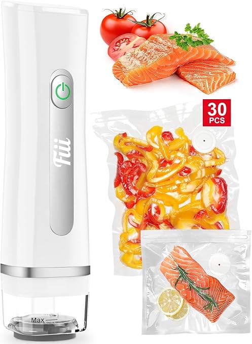 Amazon.com: Fiii Portable Vacuum Sealer for Food, Compact Vacuum Sealer ...