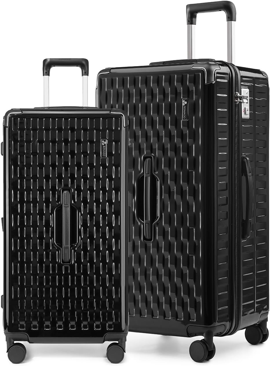 Amazon.com | Somago Large Suitcases with Wheels 2 Piece Hardside ...