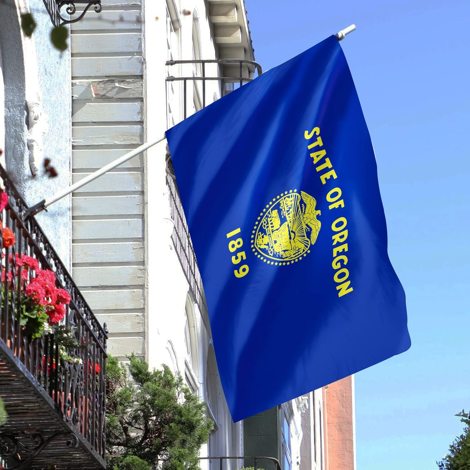 Amazon.com: Oregon Flag - Oregon State Flag 3x5 ft Double Sided 3 Ply ...