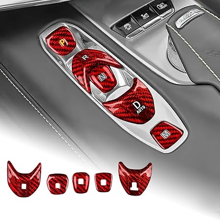 Amazon.com: crosselec Carbon Fiber Interior Center Control Cover Trim ...