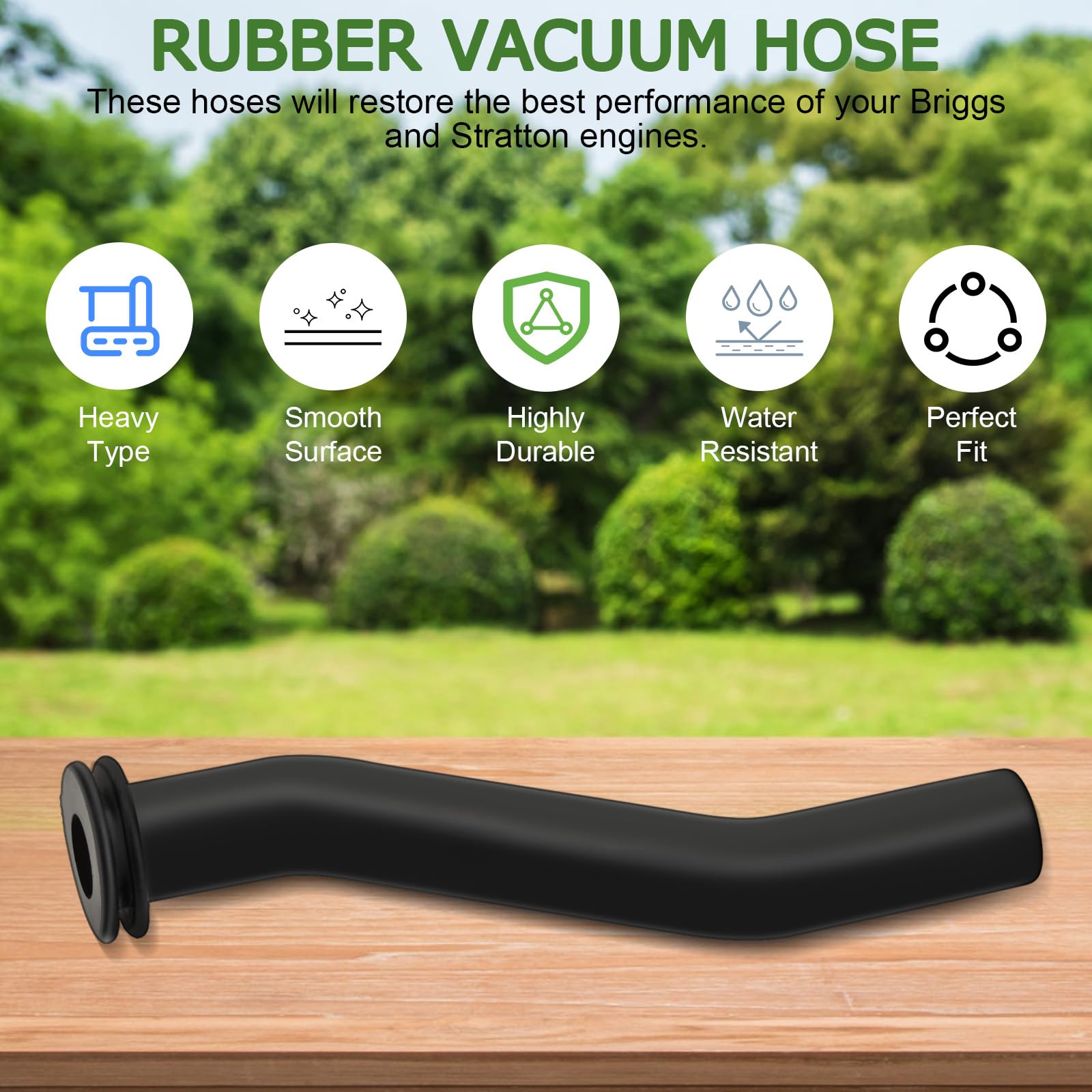 Snapklik.com : 4 Pack 596163 Vacuum Hose For Briggs And Stratton For ...