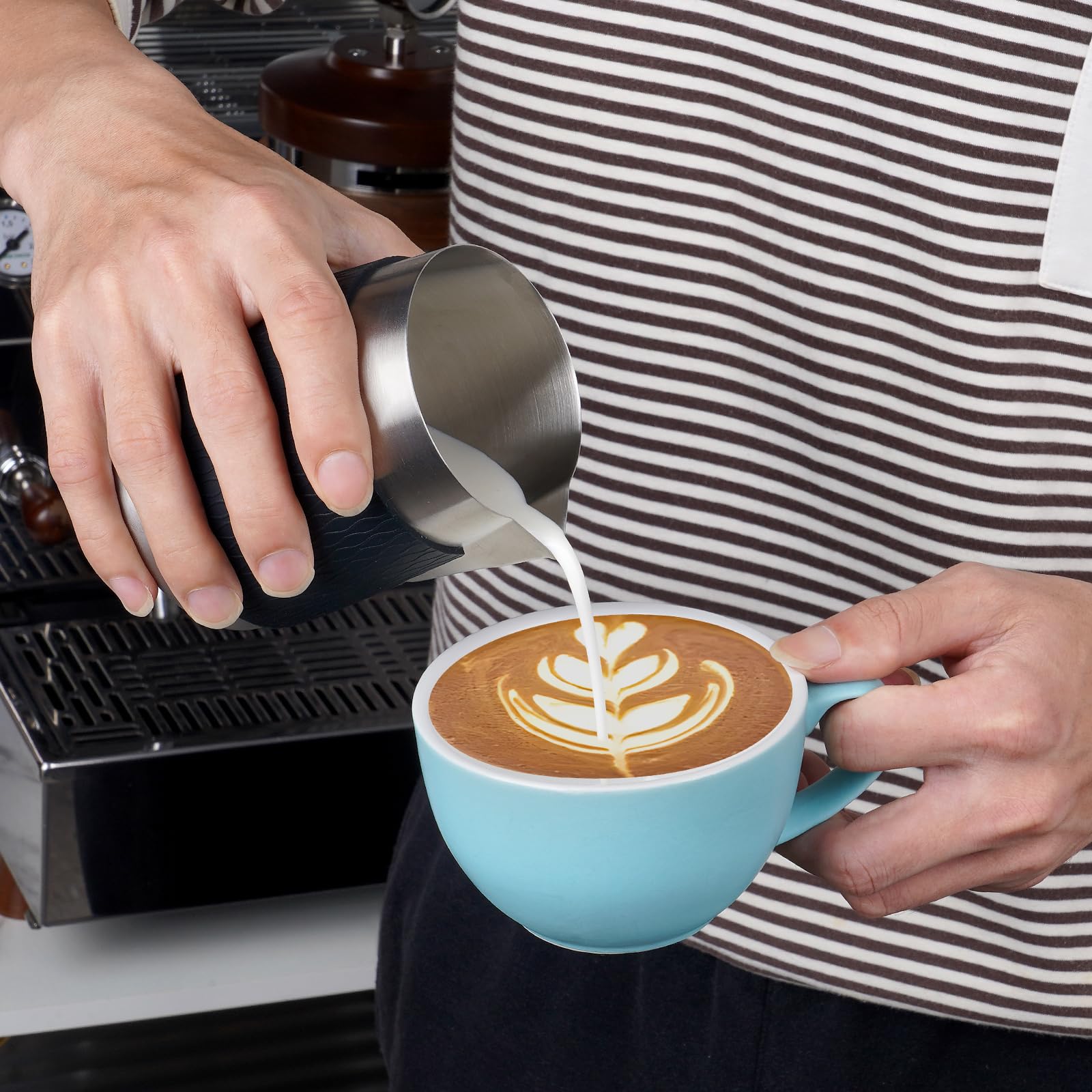 Snapklik.com : IKAPE Espresso Milk Pitcher, 15.04/450ml Milk Frothing ...